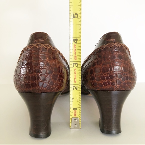 Bally | Shoes | Bally Ardsley Croco Embossed Leather Heels Pumps | Poshmark